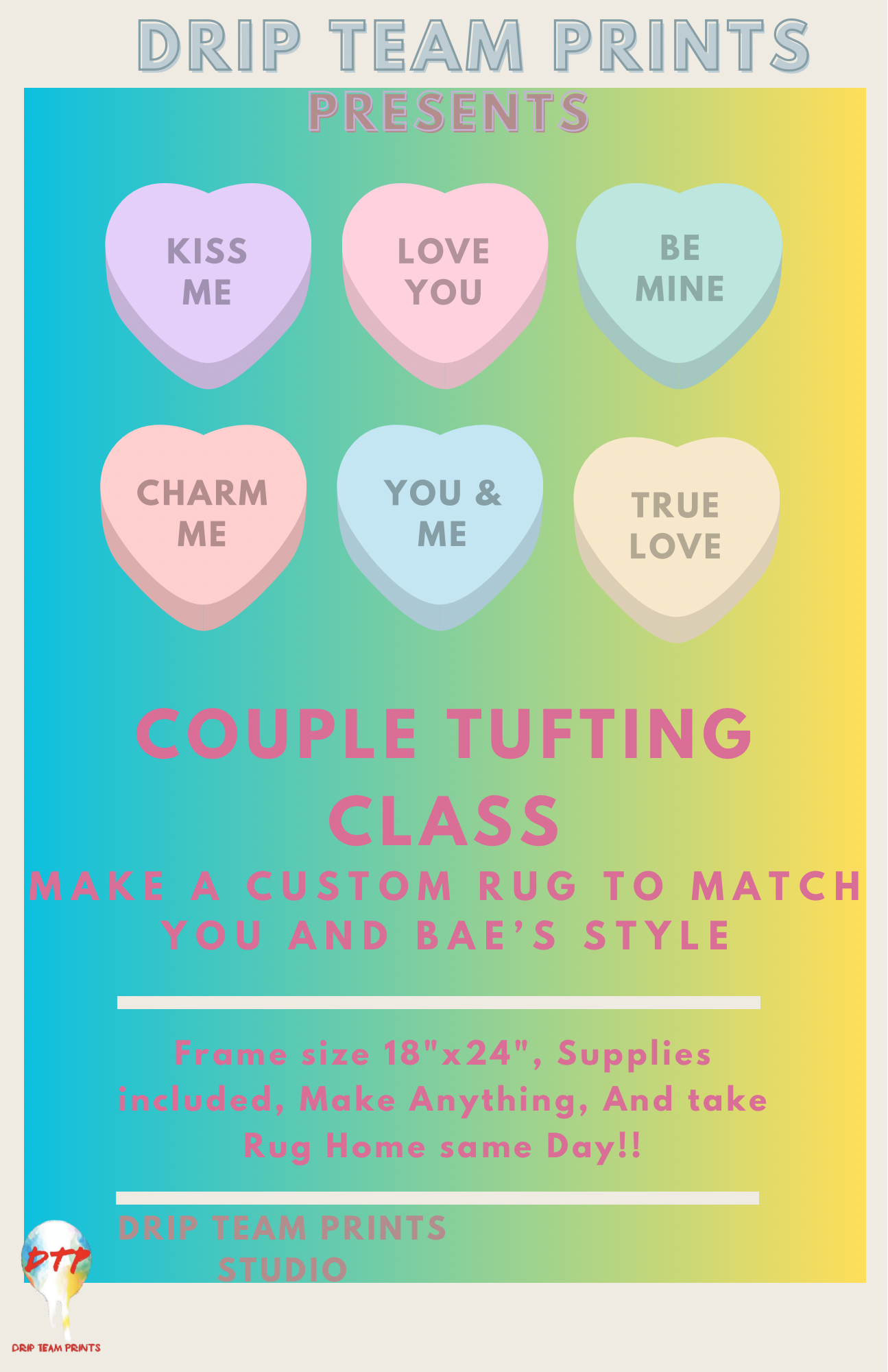 Tufting Classes & More – Drip Team Prints